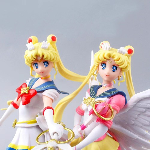 2 Pcs Set - 9 inch Super Sailor Moon Tsukino Usagi Action Figures ...