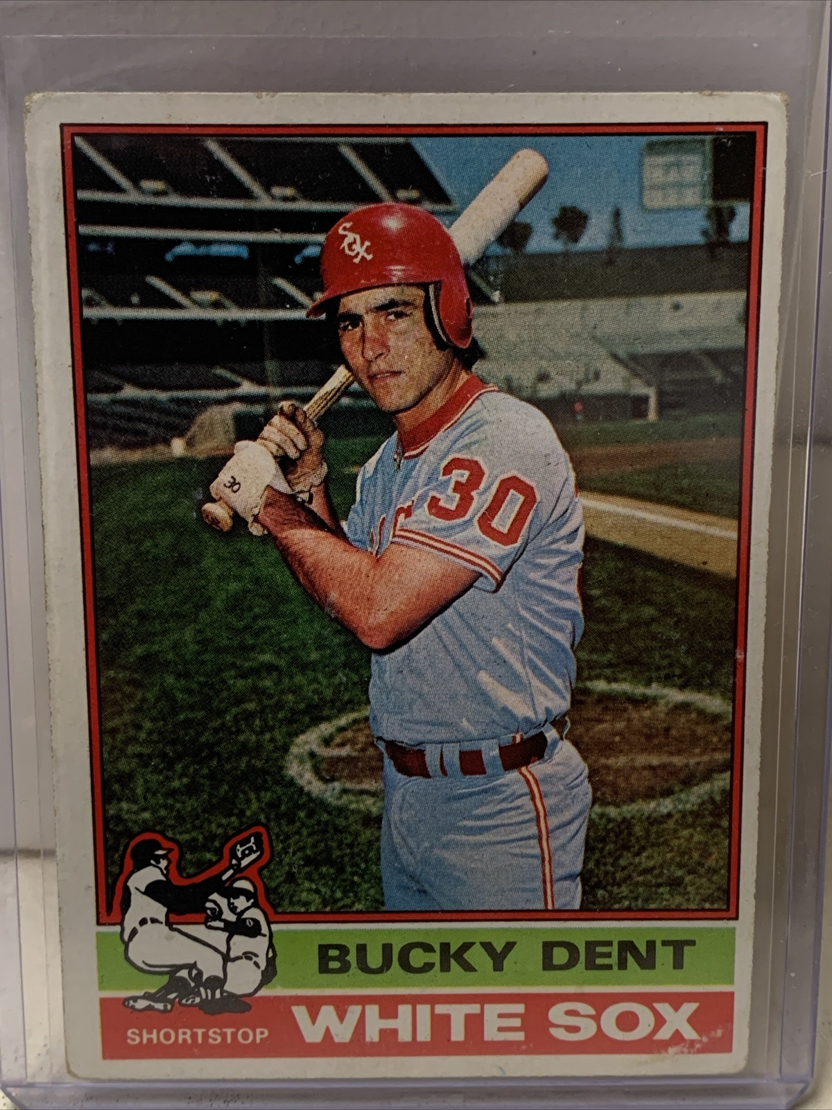 1976 Topps Baseball Card Bucky Dent Chicago White Sox #154 | eBay