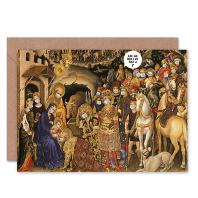 Nativity Magi Monkey Tier Social Distancing Christmas 2020 Blank ...