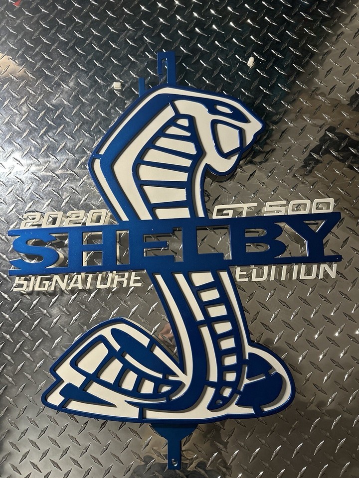 24x24”2020 Signature Edition Powder Coated Custom Shelby GT500 Mustang ...