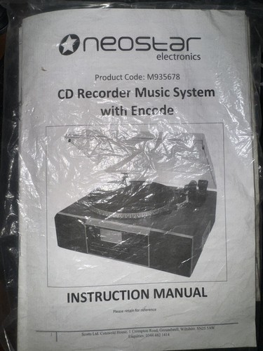 Neostar Tcdr-30c Turntable Tape CD Mp3 Player Recorder System With ...