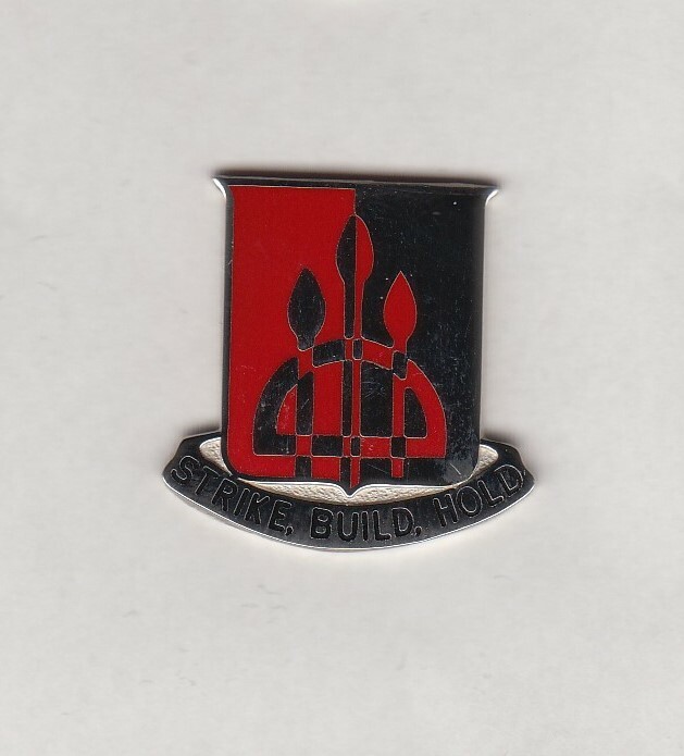 US Army 983rd Engineer Bn DUI crest badge clutchback c/b P-23 | eBay