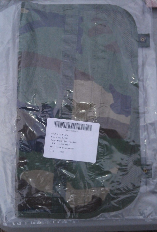 MOLLE II Pouch Lid Flap Large Ruck FIELD Pack US Military Woodland CAMO ...