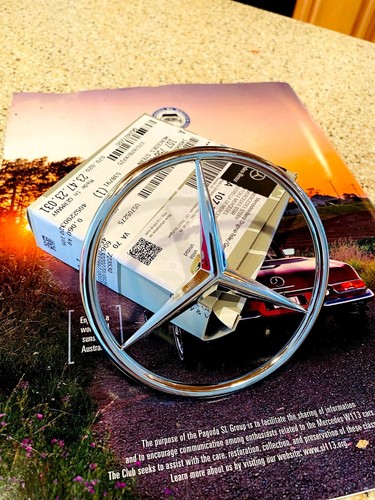 MERCEDES BENZ W107 280sl 350SL 380SL 450SL DECK LID TRUNK EMBLEM STAR ...