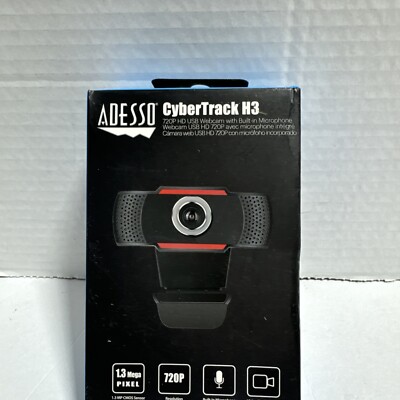Adesso CyberTrack H3 720p HD USB Webcam with Built-In Microphone | eBay