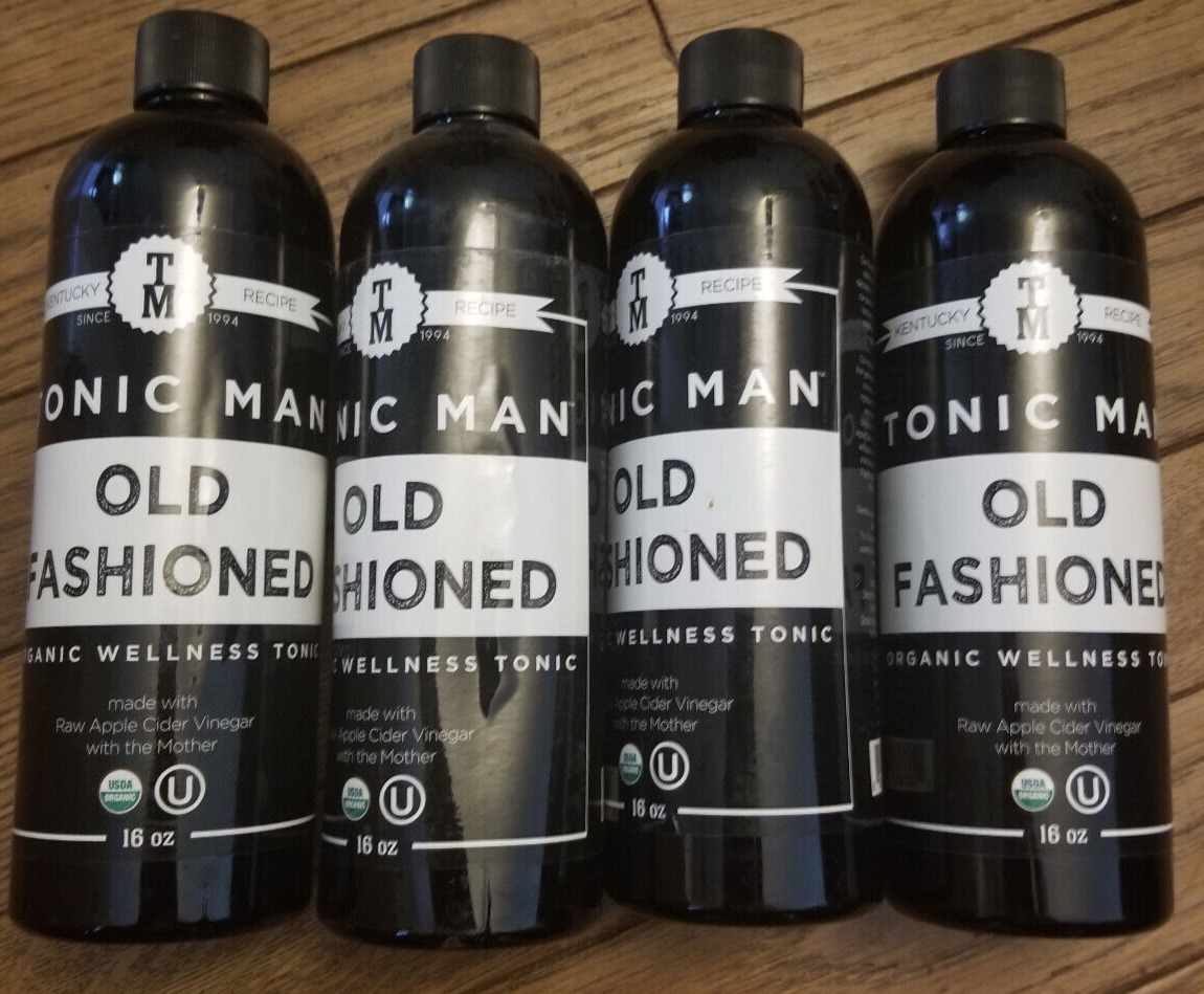 4 Tonic Man Old Fashioned Organic Wellness Tonic 16 oz each as pictured ...
