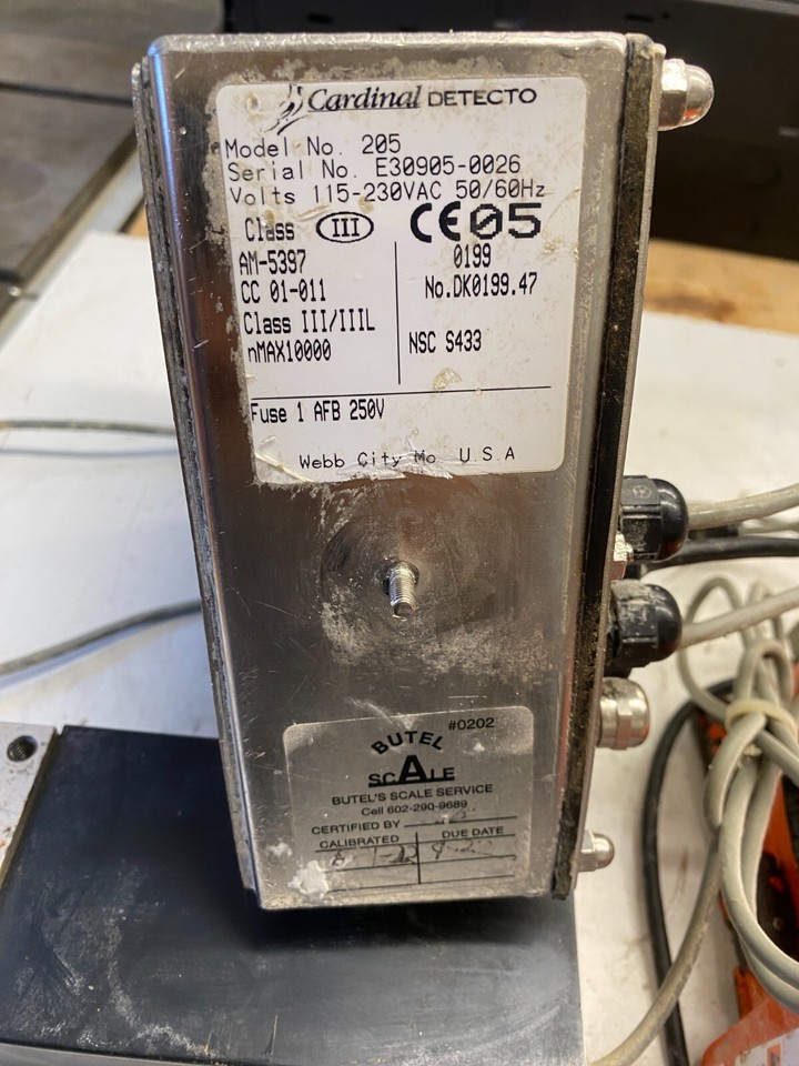 Cardinal 205 scale indicator Food Balance Storm Detecto Platform scale ...