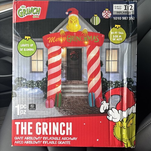 10 FT DR SEUSS GRINCH ARCHWAY Airblown Lighted Yard Inflatable NEW ...