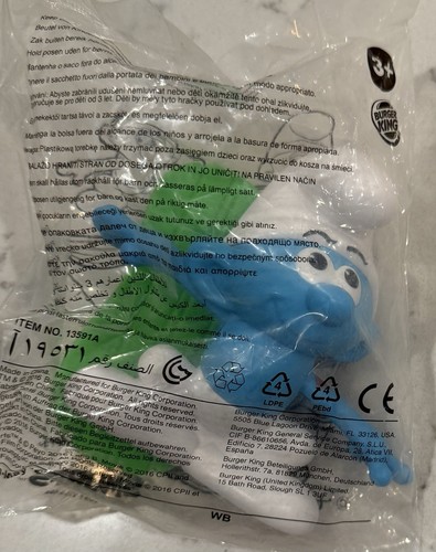 The Smurfs The Lost Village Hefty Smurf Burger King Toy Sealed | eBay