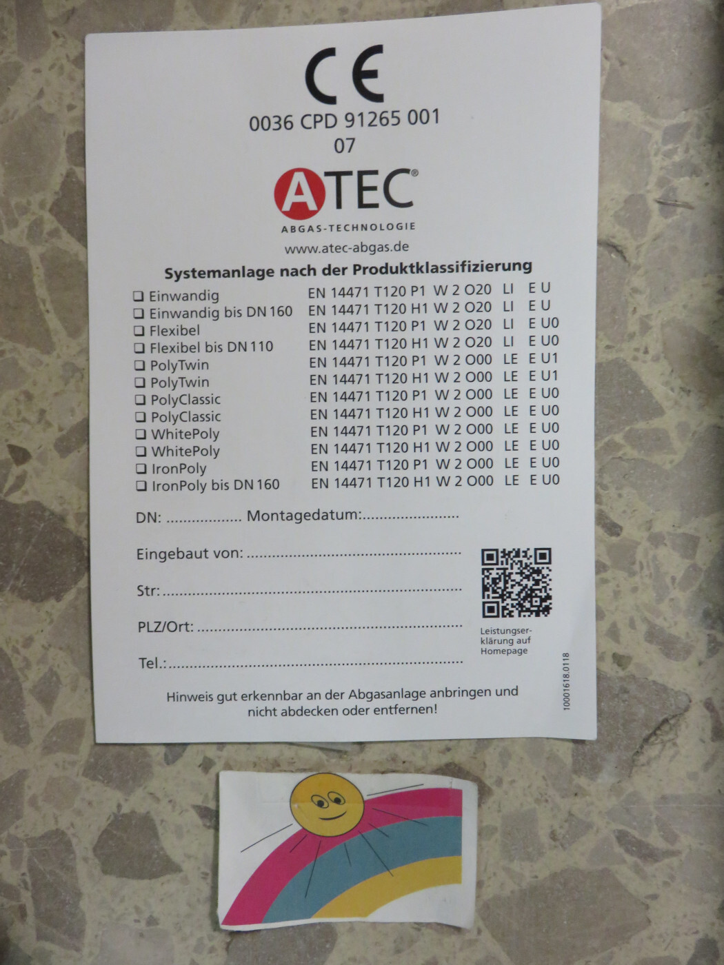 (€31,69/m) 10m SET ATEC Abgassystem Grundpaket Set DN80/125 starres ...