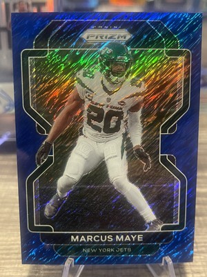 MARCUS MAYE 2021 Panini Prizm BLUE Shimmer #91 Saints JETS 07/25 FOTL ...