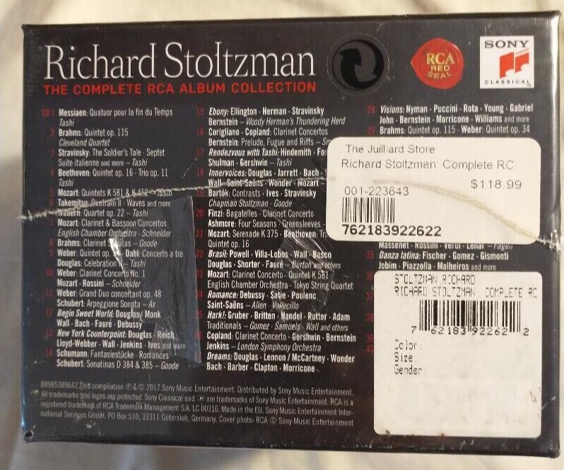 Richard Stoltzman The Complete RCA Album Collection 40 CD Box Set ...