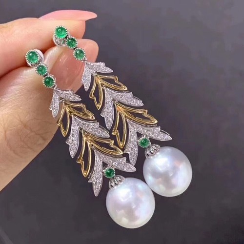 gorgeous 10-11MM SOUTH SEA ROUND WHITE PEARL EARRING 925S(MJ) | eBay