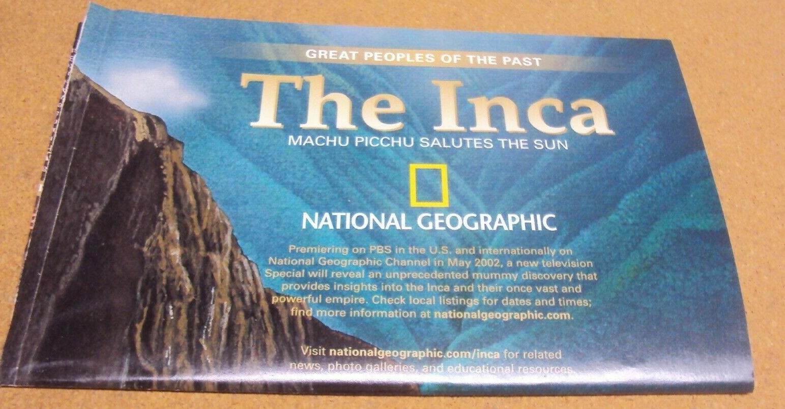 National Geographic May 2002 Map Poster Great Peoples of the Past The ...