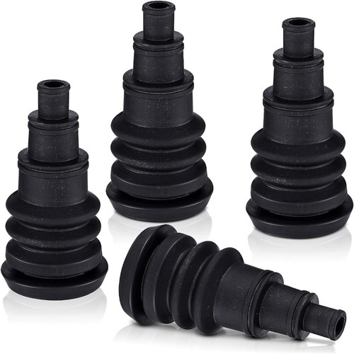 4Pcs Black Universal Firewall Boot 3/8 to 1 Inch Diameter Wires Coil ...