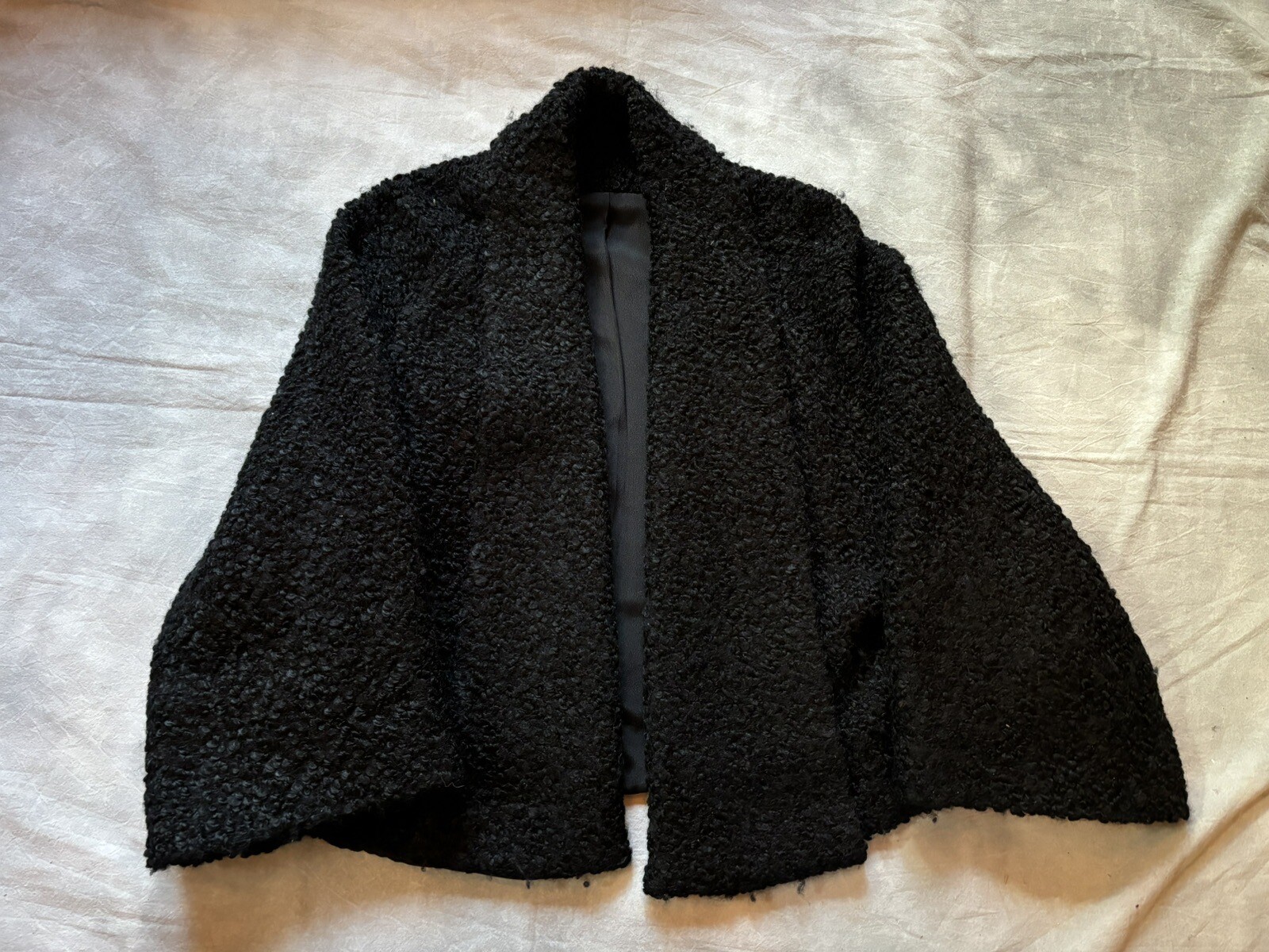 Vintage Black Coat Jacket Union Labels Recovery Board… - Gem