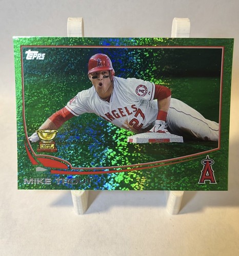 mike trout rookie card topps 2013 green emerald refractor #27 SSP 🔥🔥🔥🔥 ...