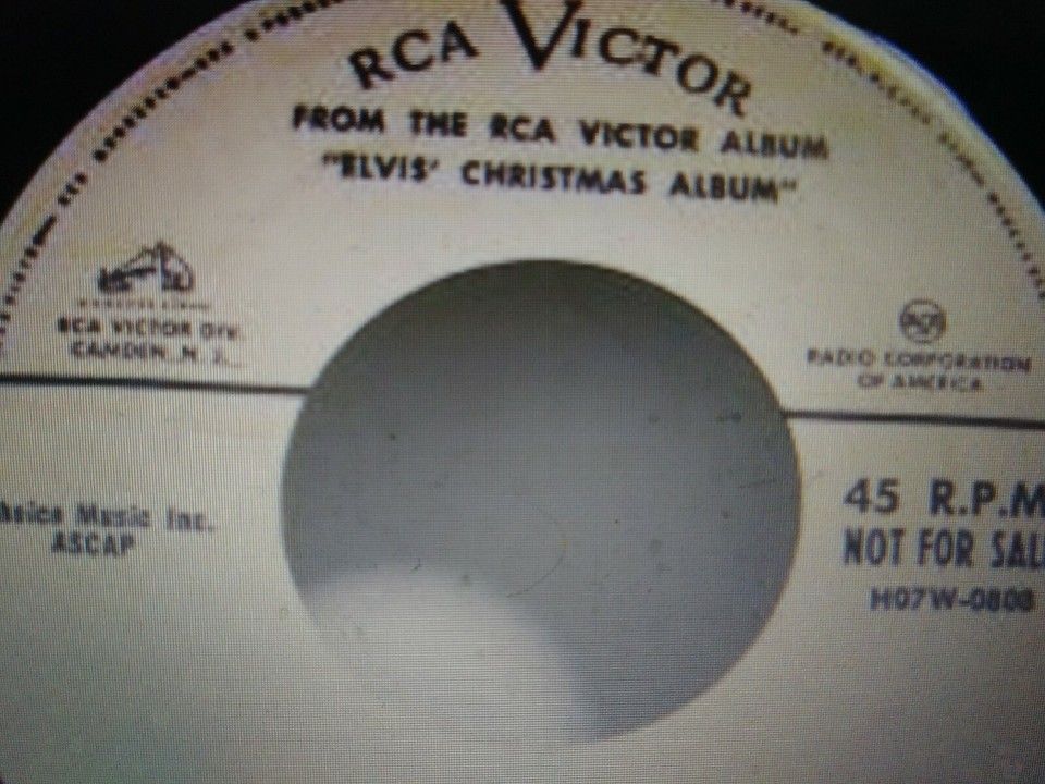 ELVIS PRESLEY RARE ORIGINAL BLUE CHRISTMAS/BLUE CHRISTMAS PROMO 45 1957 ...