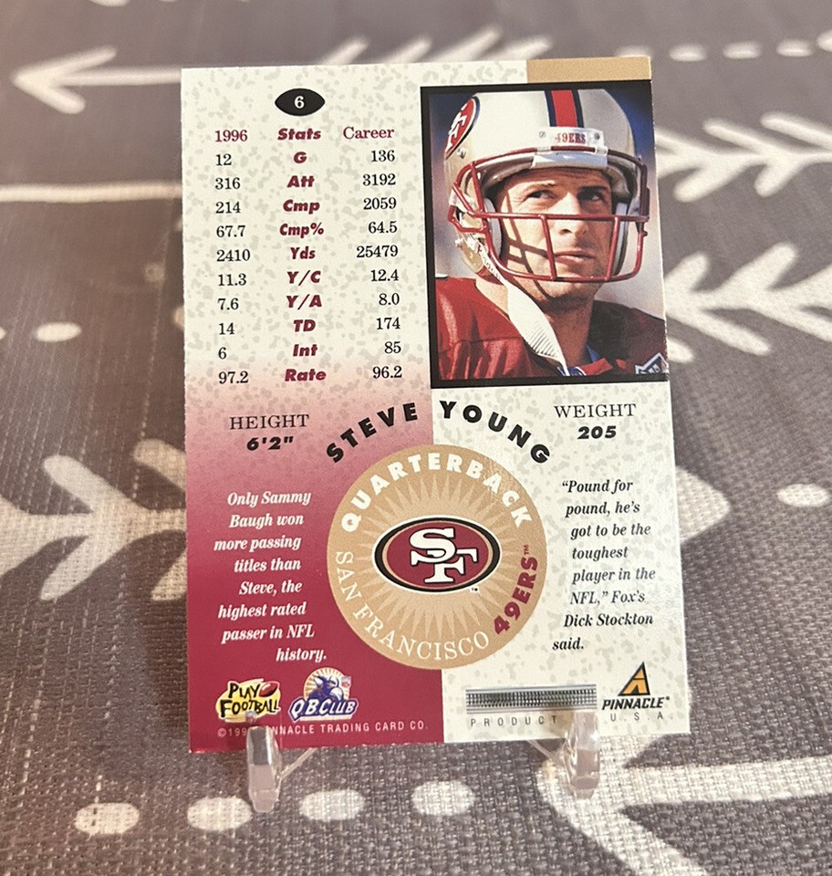 1997 Pinnacle Mint Collection #6 Steve Young SILVER TEAM | eBay