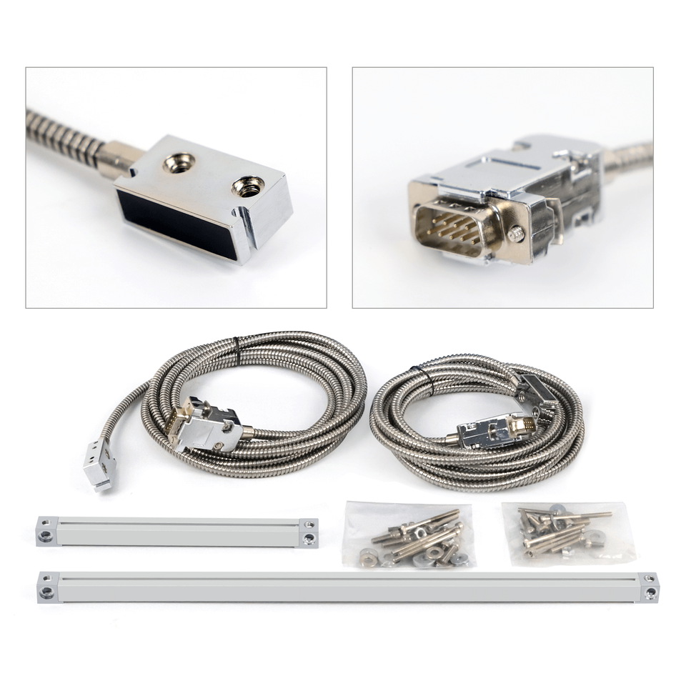 LED Digital Readout Dro Display+2pc Magnetic Scale for Mini Metal Lathe ...