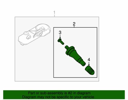 OEM NEW GENUINE 2016-2021 Ford Expedition System Sensor Valve Stem F2GZ ...