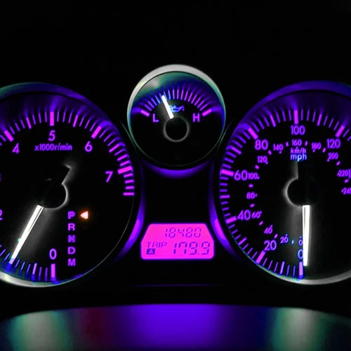 10pcs Purple T5 SMD 1.2W Car Dashboard Instrument Interior Light Lamp ...