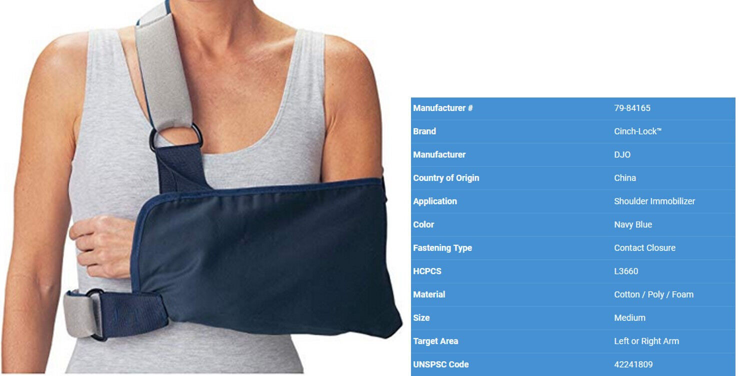 Procare Shoulder Immobilizer with Foam Straps, 79-84165, Medium | eBay