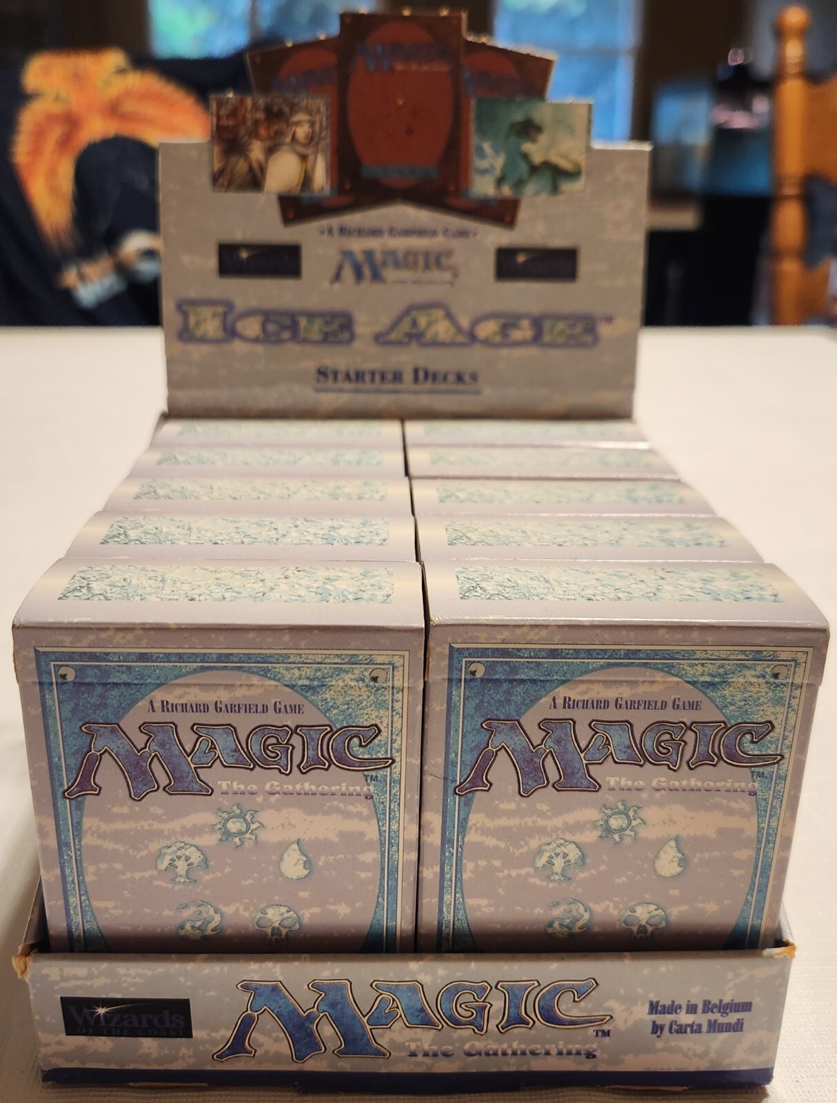 MTG: ICE AGE Starter Deck display box w/10 deck boxes; NO CARDS/NO ...