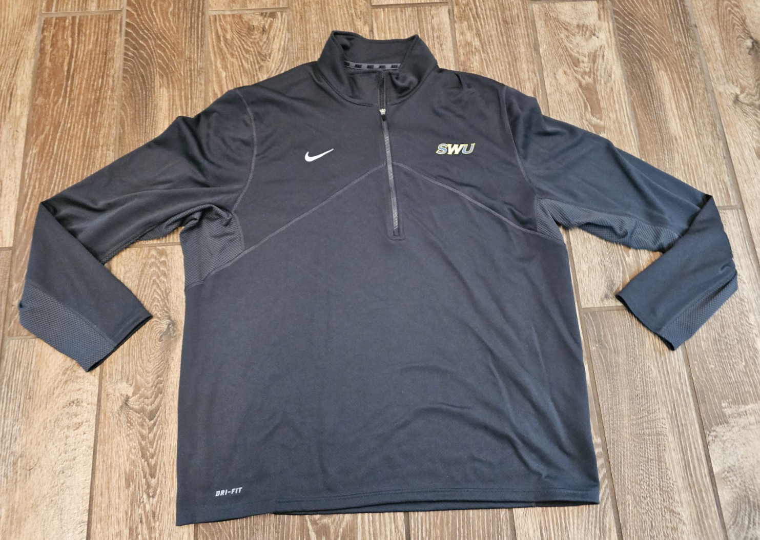 Nike Dri Fit Southern Wesleyan University Warriors SWU Jacket Gray 1/2 ...