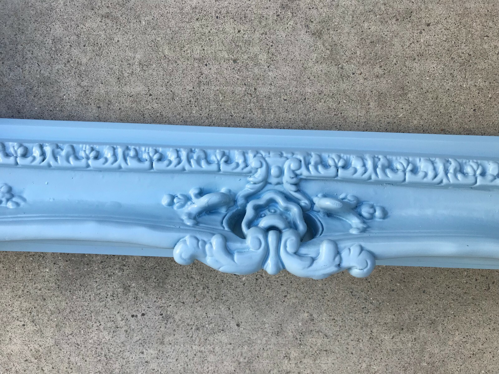 Baby Blue Picture Frame Fancy Photo Frame Original Art Canvas 16x20 ...