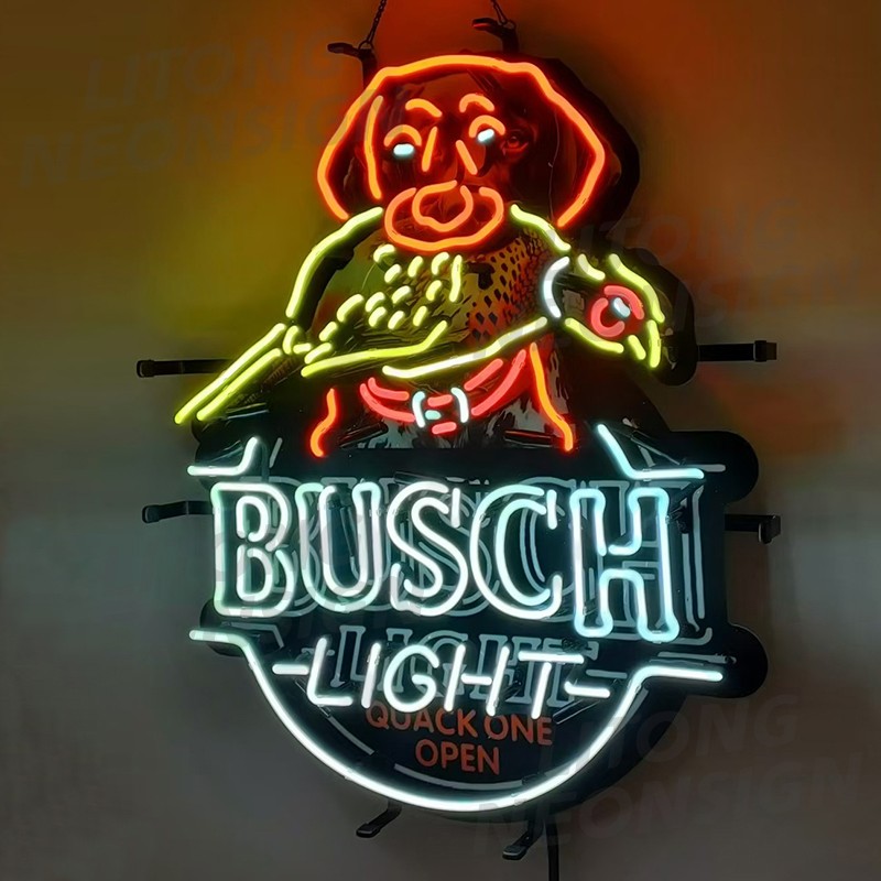 Hunting Dog Pheasant Quack One Open Beer Neon Sign 19"X15" Bar Gift | eBay