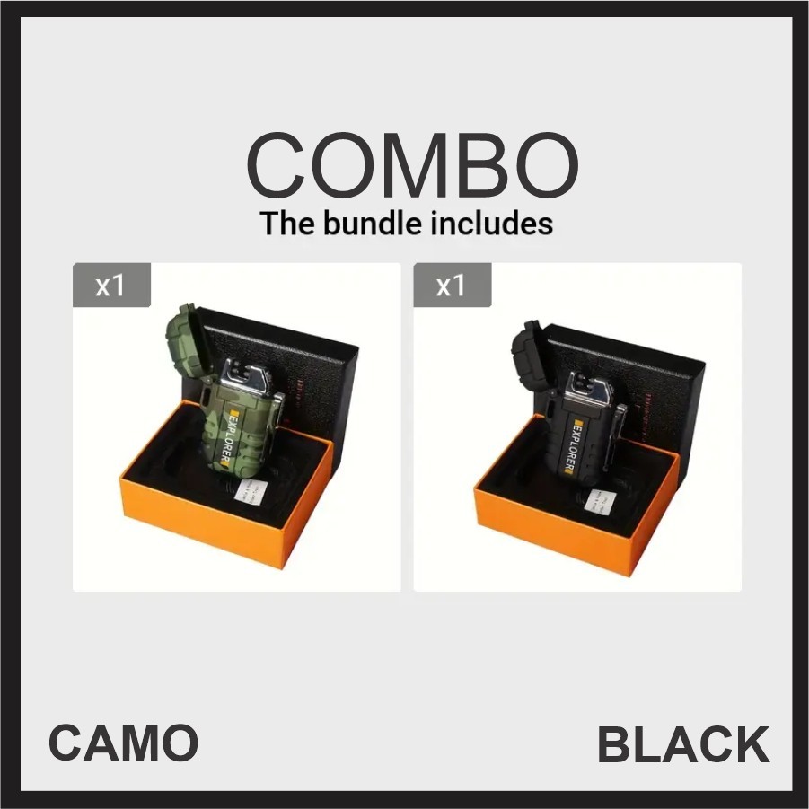 Explorer Dual Arc Plasma Lighter – USB Rechargeable, Windproof, FREE ...