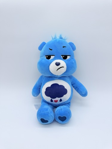 Care Bears Basic Fun Grumpy Bear Plush 10" Blue Rain Cloud Stuffed ...