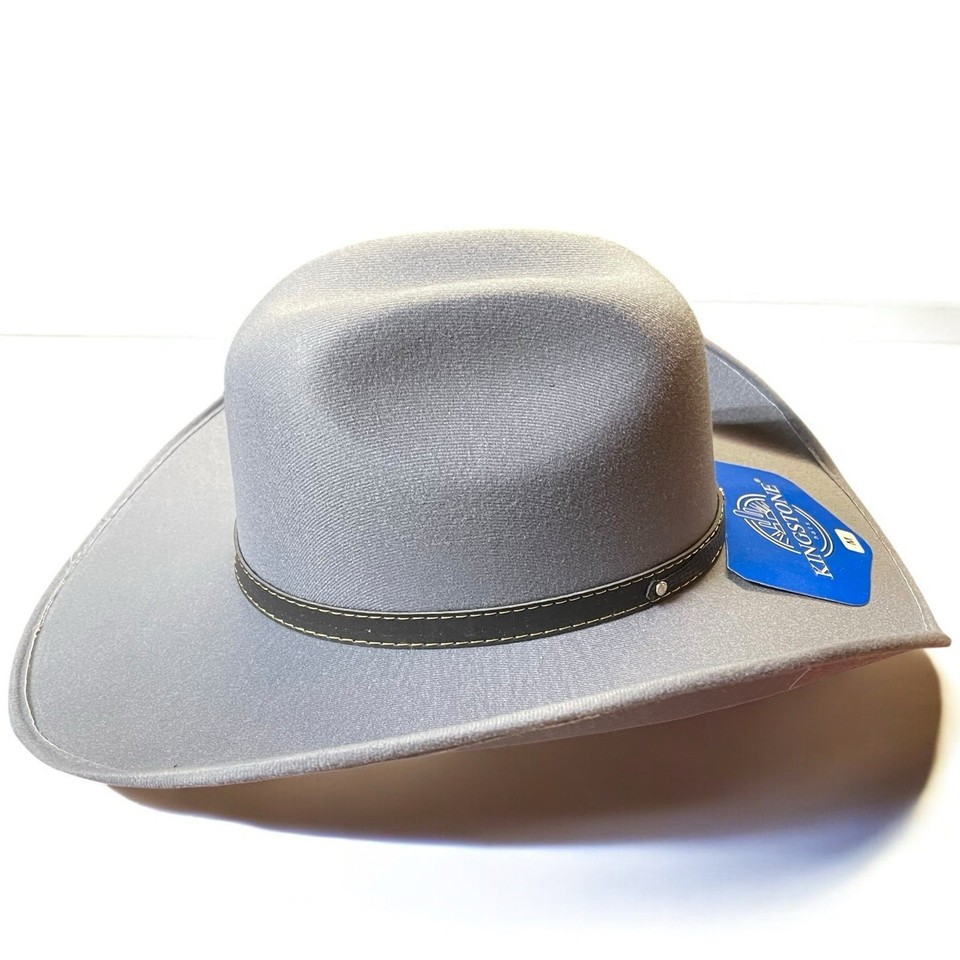 Gray Felt Cowboy Hat. Men’s Western Ranch Style Hat. Sombrero Vaquero ...