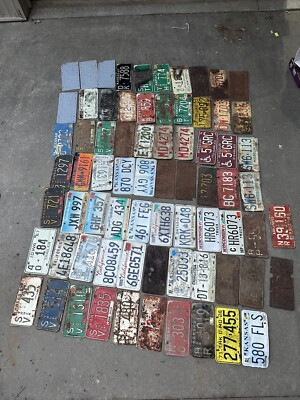 72 CRAFT JUNK Lot Of License Plates | eBay