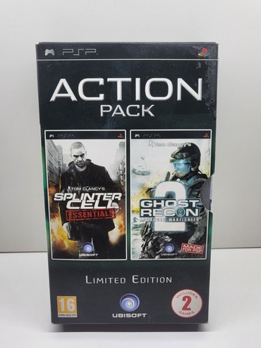 Action Pack Tom Clancy's Splinter Cell + Ghost Recon 2 PSP Complete Pal ...