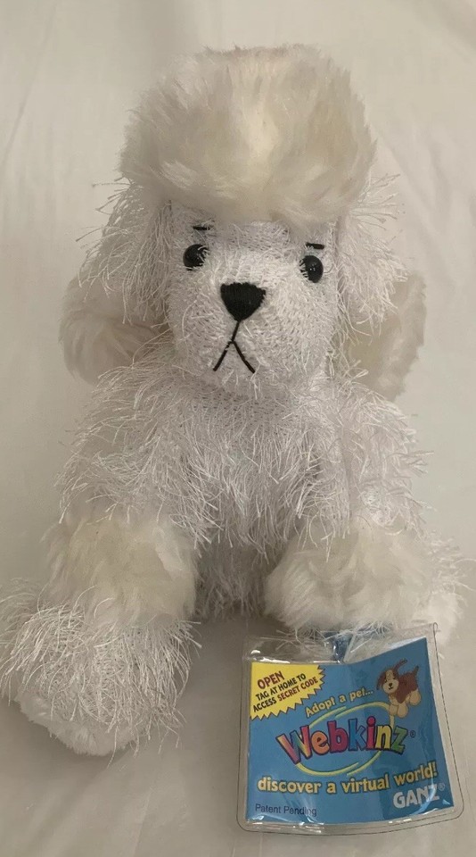 White Poodle full size 8” Webkinz Caring Valley pet w/ sealed unused ...