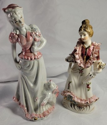 Porcelain Ladies Figures, One is Made By Chase the other Unknown. Nice ...