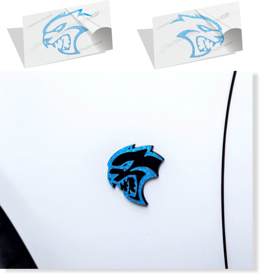 Hellcat Fender Emblem Overlay Decals For Dodge Charger | eBay