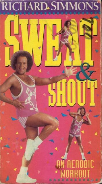 Richard Simmons - Sweat Shout: An Aerobic Workout (VHS, 1994) for sale ...
