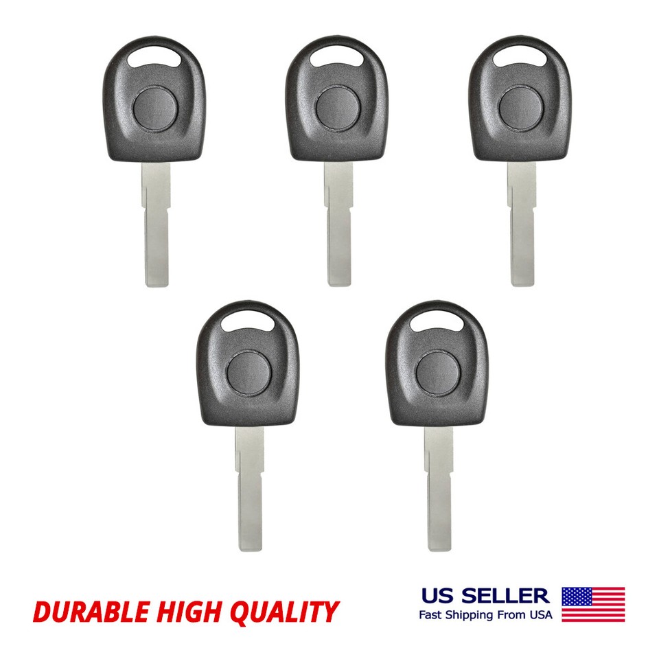 5x NEW Replacement Transponder Key Shell For Volkswagen Audi HU66 | eBay