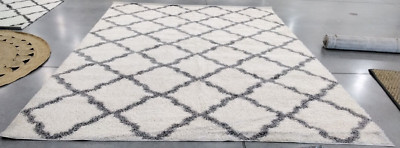 IVORY / GREY 10' X 14' Loose Thread Rug, Reduced Price 1172727649 ...