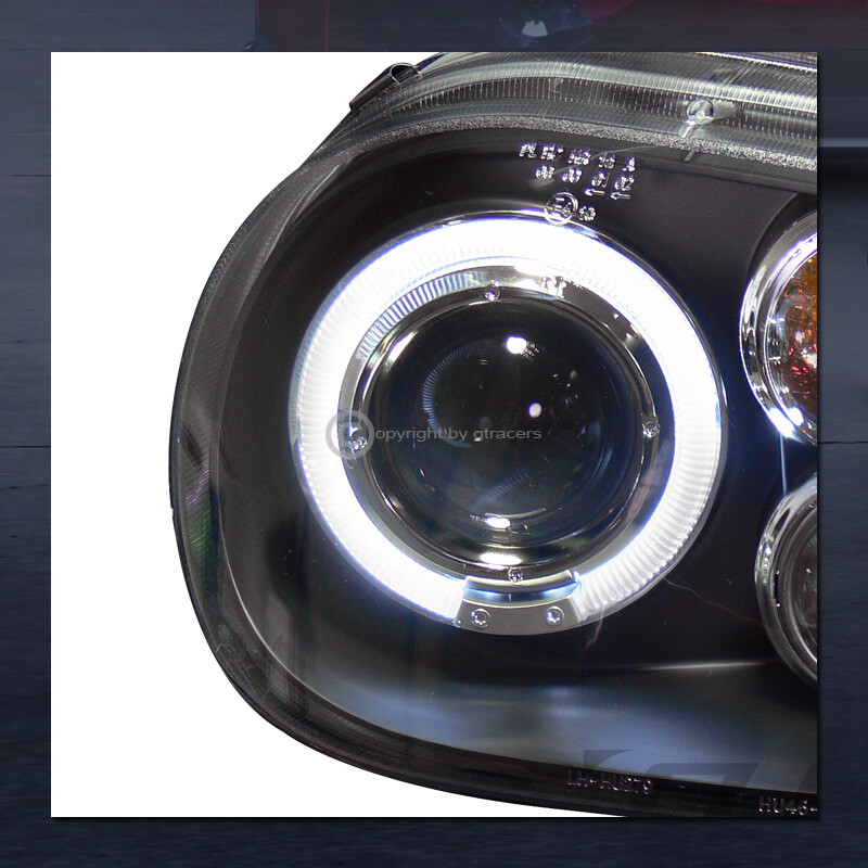For 1999-2006 VW Golf/Gti MK4 Black Drl Halo Projector Headlights ...
