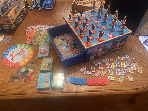 RARE Disney Mickey Mouse Clubhouse Multi-Game Board- Checkers Cards ...