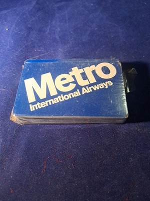 One Set New Sealed Decks Metro International Airways Playing Cards 1st ...