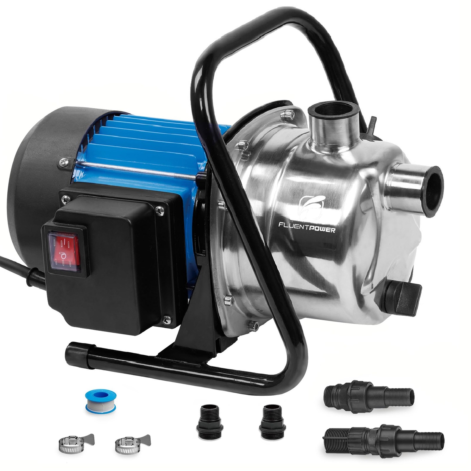 1HP Portable Garden Transfer Pump, 900GPH Electric Sprinkler Booster ...