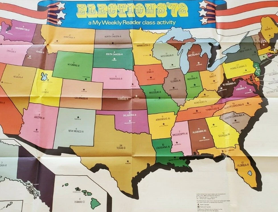1972 Presidential Election Map