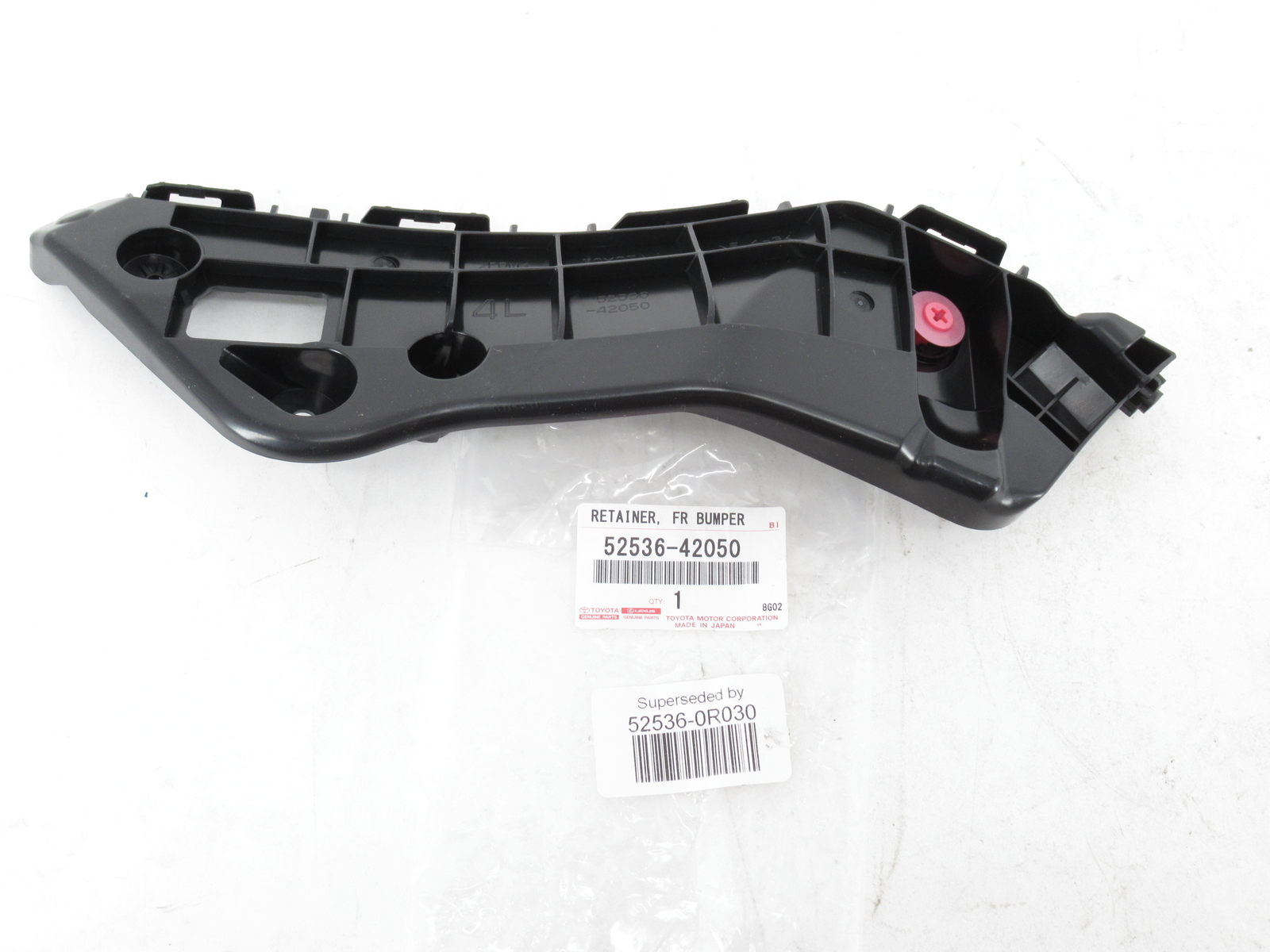 Genuine OEM Toyota 52536-0R030 Driver Side Front Bumper Retainer 2013 ...