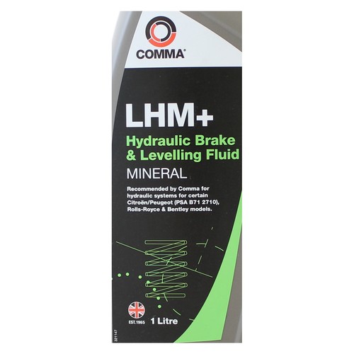 Comma LHM+ LHM Plus Mineral Hydraulic Brake & Levelling Fluid - 1 Litre ...