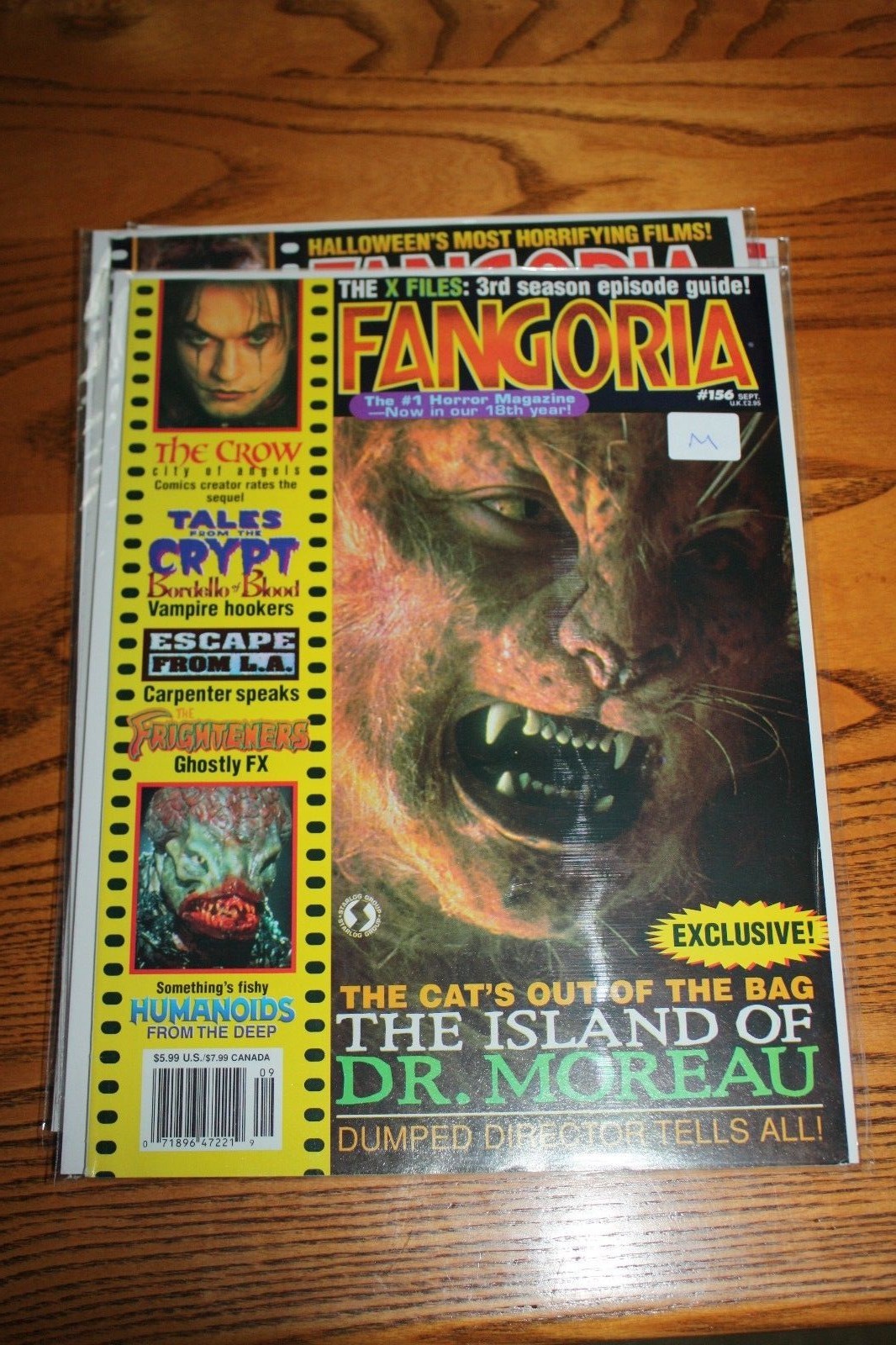 FANGORIA MAGAZINE #156 IS IN MINT CONDITION!! BOARDED AND BAGGED!! VERY ...
